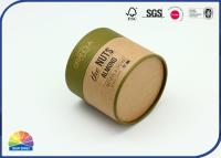 China 4c UV Print Packaging Peanuts Dry Fruit Kraft Paper Tube Box for sale