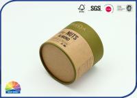 China Kraft Paper Core Cardboard Cylinder Tube Food Packaging 4c UV Print for sale