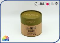 China Kraft Paper Core Cardboard Cylinder Tube Food Packaging 4c UV Print for sale
