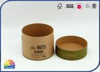 China Kraft Paper Core Cardboard Cylinder Tube Food Packaging 4c UV Print for sale