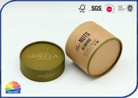 China Kraft Paper Core Cardboard Cylinder Tube Food Packaging 4c UV Print for sale