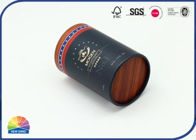 China Matte Imitation Wood Grain Paper Food Tube Packaging 4c Print for sale