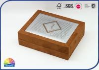China Retro Style Biodegradable Hinged Lid Gift Box For Glass Bottle for sale