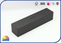 China Detachable 150gsm Black Kraft Paper Two Pieces Gift Box Biodegradable for sale
