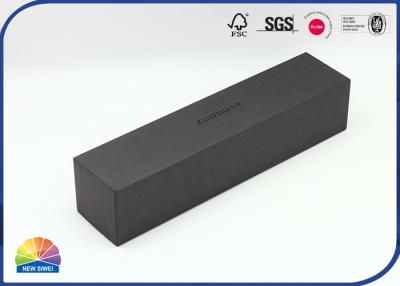 China Detachable 150gsm Black Kraft Paper Two Pieces Gift Box Biodegradable for sale