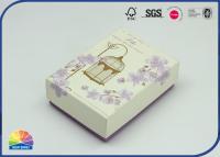 China Glittering Flower Decorated Cardboard Box Gold Stamping for sale