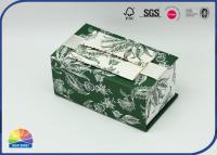 China Hinged Lid Flip Top Cover Floral Design Paper Gift Box For Friend for sale