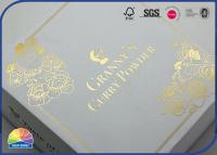 China Cardboard Paper Present Box With Cutomize Hot Gold Stamping Lid for sale