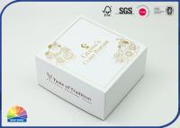 China Cardboard Paper Present Box With Cutomize Hot Gold Stamping Lid for sale