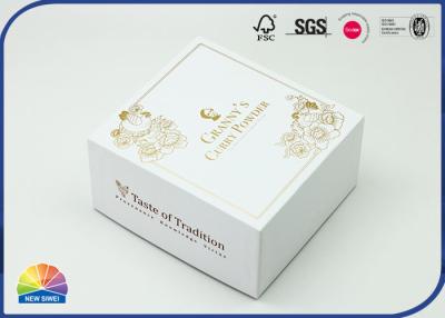 China Cardboard Paper Present Box With Cutomize Hot Gold Stamping Lid for sale