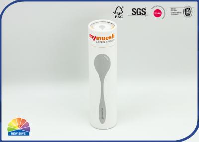 China FSC Spoons Cardboard Packaging Tubes Matte Lamination for sale