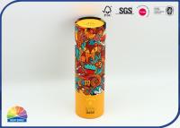 China Reserve UV Cylinder Stamping Paper Tube Tea Packaging for sale