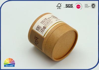 China Pedestal 157gsm Caoted Cardboard Packaging Tube For Horse Oil for sale