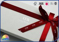 China Ribbon Bowknot Paper Medium Gift Box Silver Foil Hot Stamping for sale
