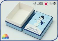 China Snowman 350gsm C1S Paper Rigid Shoulder Box Buttons Decorated for sale