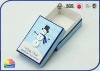 China Snowman 350gsm C1S Paper Rigid Shoulder Box Buttons Decorated for sale