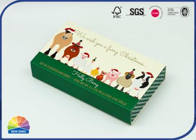 China Flocking Decorated Sliding Drawer Paper Soapbox Two-Pieces Spot UV for sale