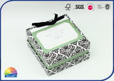 China CCNB Insert Flocking Bowknot Rigid Shoulder Box For Necklaces for sale