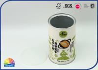 China Metal Bottom Composite Paper Tube With Aluminum Foil Inside Liner for sale