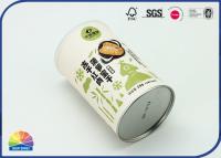 China Metal Bottom Composite Paper Tube With Aluminum Foil Inside Liner for sale