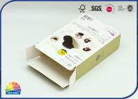 China Rectangle 350gsm Coated Paper Folding Box CMYK Print For Retail for sale