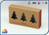 China Drawer Sliding Printed 350gsm Kraft Paper Box Matte Lamination for sale