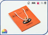 China Cotton Handle 180gsm White Kraft Paper Bags Present Packaging for sale