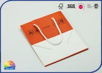China Matte Varnishing Cotton Handle 180gsm Paperboard Bag 4c Print for sale