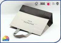 China Silk Handle 200gsm Natural Paperboard Shopping Bag Customized Logo for sale