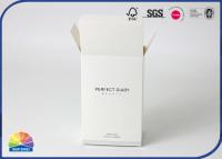 China 1c Printing Folding Cardboard White Paper Box Body Lotion Packaging for sale