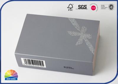China Glittering Bowknot Paper Gift Box 3 Pieces With Tray Present Packaging for sale