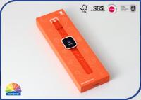 China Electrical Watch UV Coating Thin Folding Carton Box With EVA Form for sale
