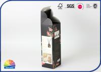 China Black Kraft Paper Folding Carton Box Aromatherapy Gold Stamping for sale