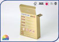 China Gold Paper Folding Carton Box Daily Supplies Customizable Packaging for sale