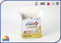 China Biodegradable Laminated Paper Gift Box Medicine Cardboard Box CMYK Printed for sale