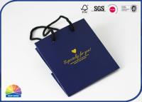 China Custom Gold Stamping Wedding Paper Gift Bag With Greeting Card for sale