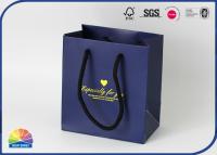 China Custom Gold Stamping Wedding Paper Gift Bag With Greeting Card for sale