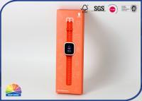 China Electrical Watch UV Coating Thin Folding Carton Box With EVA Form for sale
