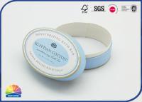 China Printed Oval Soap Oblong Paper Package Tube Matte Lamination Customized Size for sale