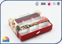 China 157gsm Die Cut Window Glitter Powder Drawer Paper Box With White Ribbon for sale