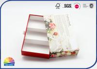 China 157gsm Die Cut Window Glitter Powder Drawer Paper Box With White Ribbon for sale
