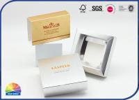 China Silver Gold Card Paper Folding Carton Drawer Box With Paper Insert for sale