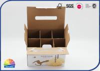 China 4C Print E Flute Portable Corrugated Packaging Box With Plastic Handle for sale