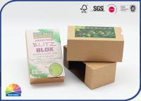 China Matt Varnishing 350Gsm Kraft Paper Folding Carton Box Drawer Food Box for sale