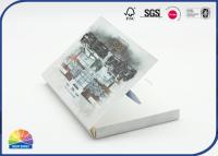 China 4c Printed Book Shaped Paper Box With EVA Foam Pen Present Package for sale
