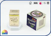 China Auto Locked Bottom Folding Carton Box 325gsm Gold Paper With Logo Embossing for sale