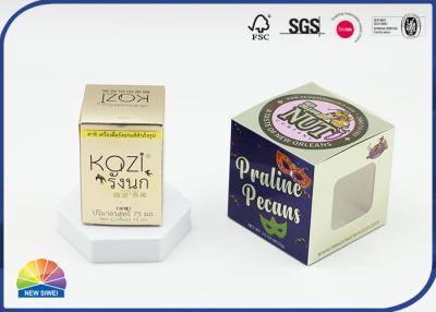 China Auto Locked Bottom Folding Carton Box 325gsm Gold Paper With Logo Embossing for sale