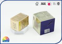 China Auto Locked Bottom Folding Carton Box 325gsm Gold Paper With Logo Embossing for sale
