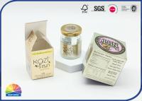 China Auto Locked Bottom Folding Carton Box 325gsm Gold Paper With Logo Embossing for sale