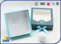 China Butterfly Knot Drawer Gift Box With PET Insert Die Cut Window for sale
